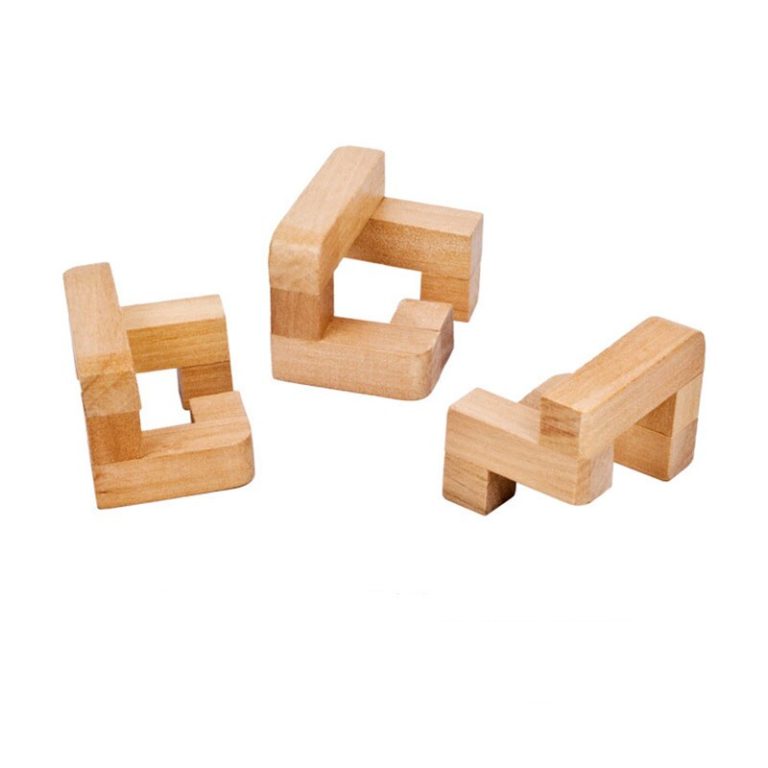 Casse tête bois 3 pièces | Jeu Casse Tête